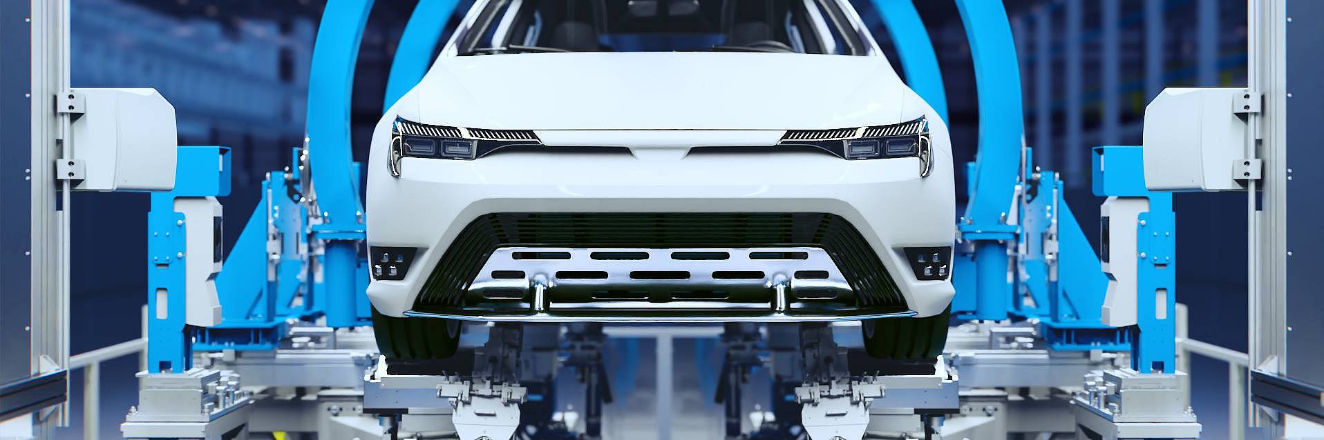 Banco di prova per telaio nella linea di montaggio - Dürr