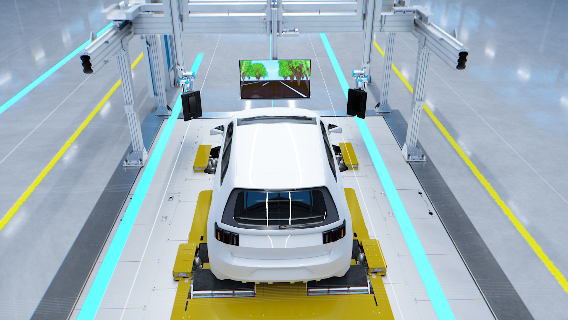 Vehicle-in-the-Loop setup for ADAS - Dürr